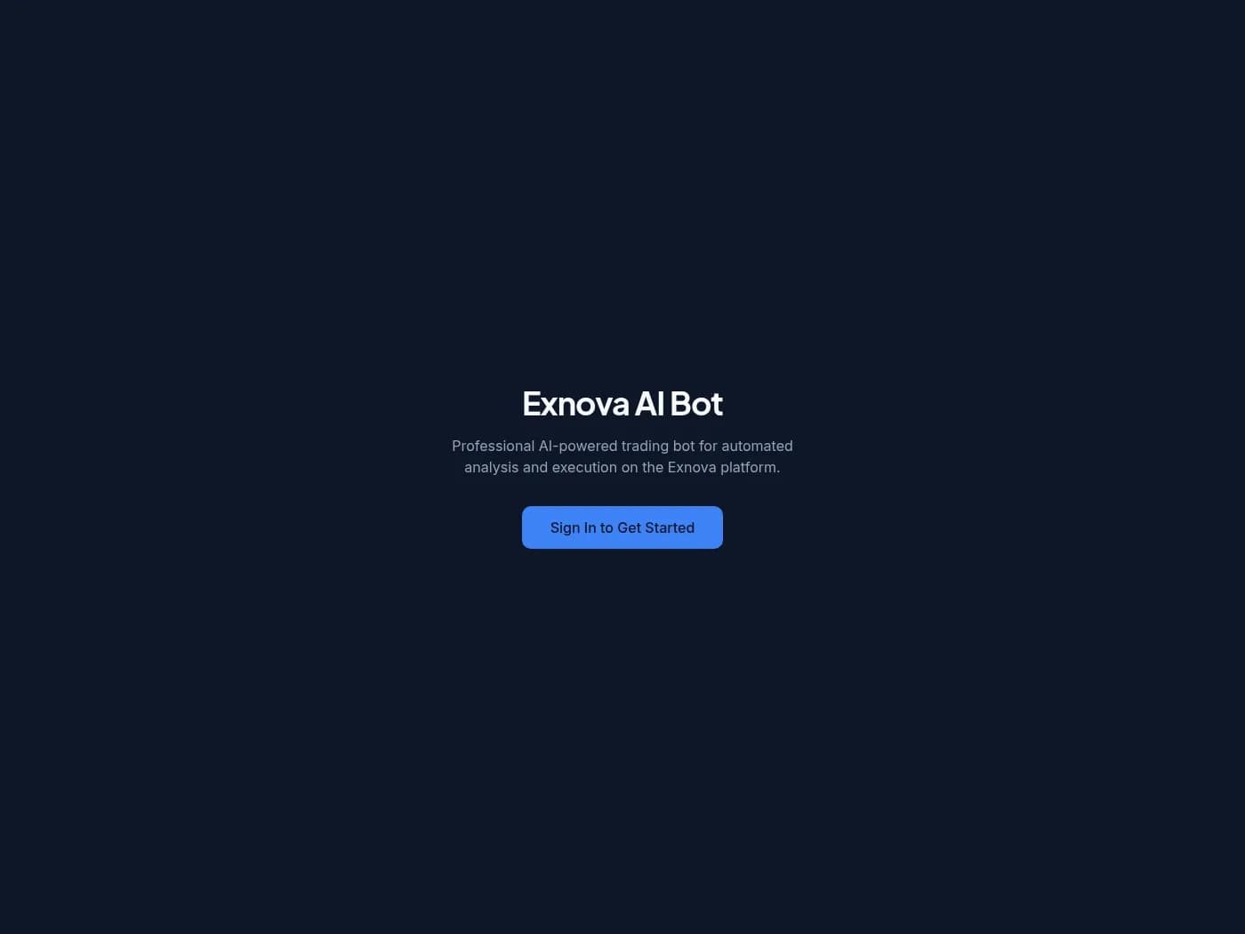 Exnova AI Trading Bot