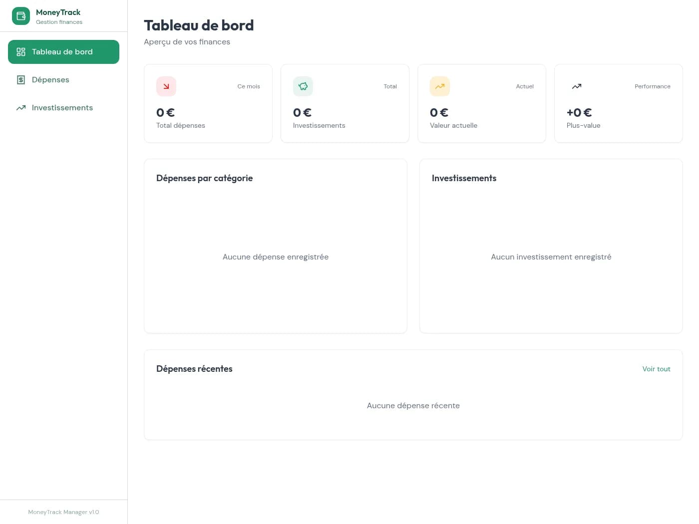 MoneyTrack Manager