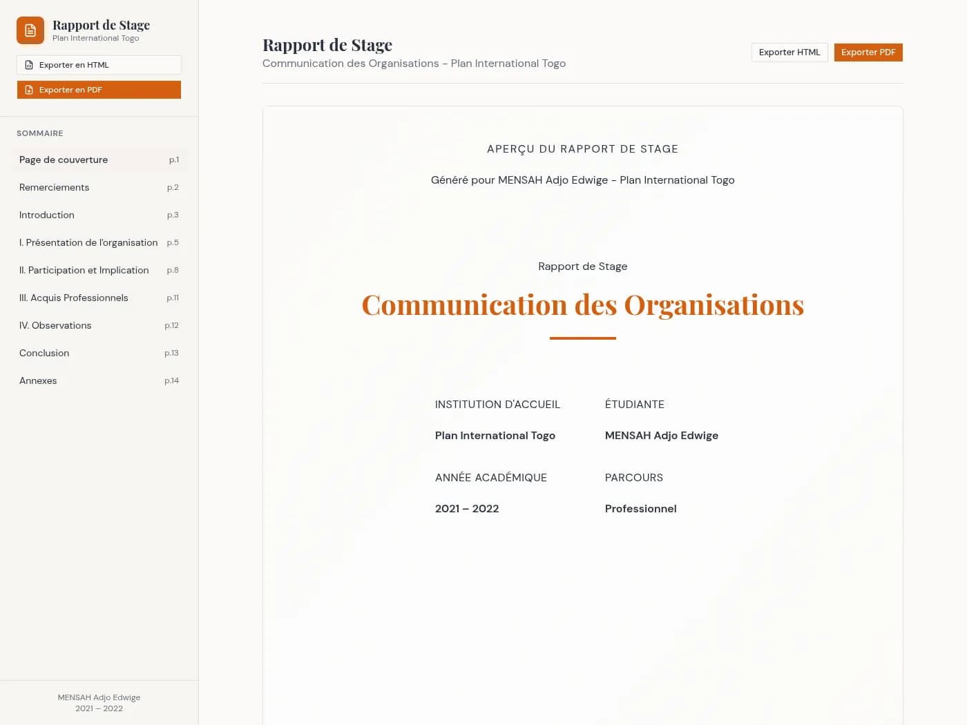 Document Exporter Web