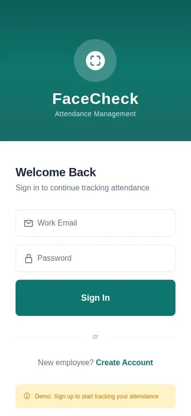 FaceCheck Attendance