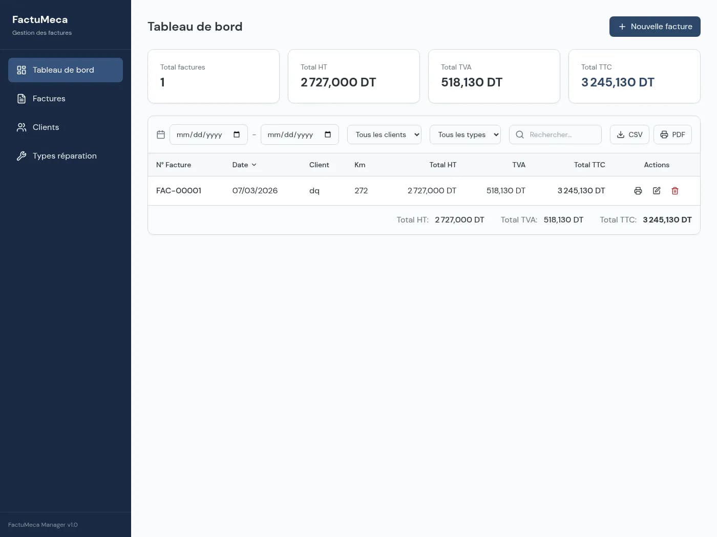 FactuMeca Manager