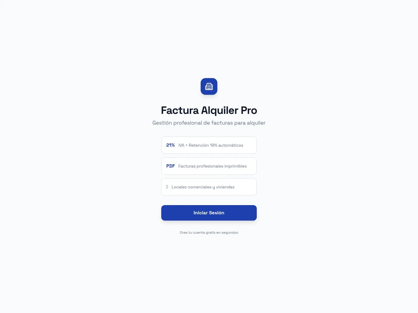 Factura Alquiler Pro