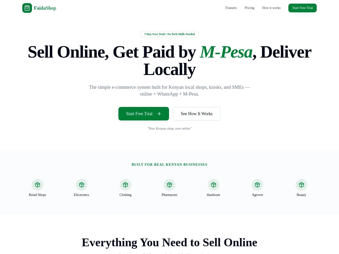 FaidaCloud Ecommerce Suite
