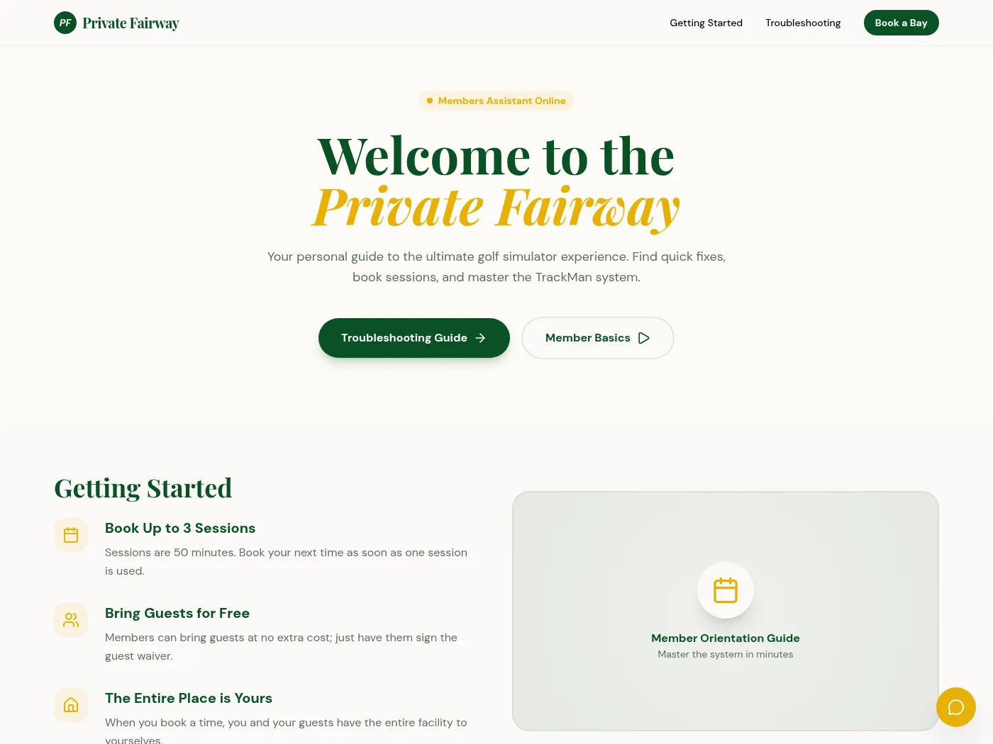 Private Fairways Assistant