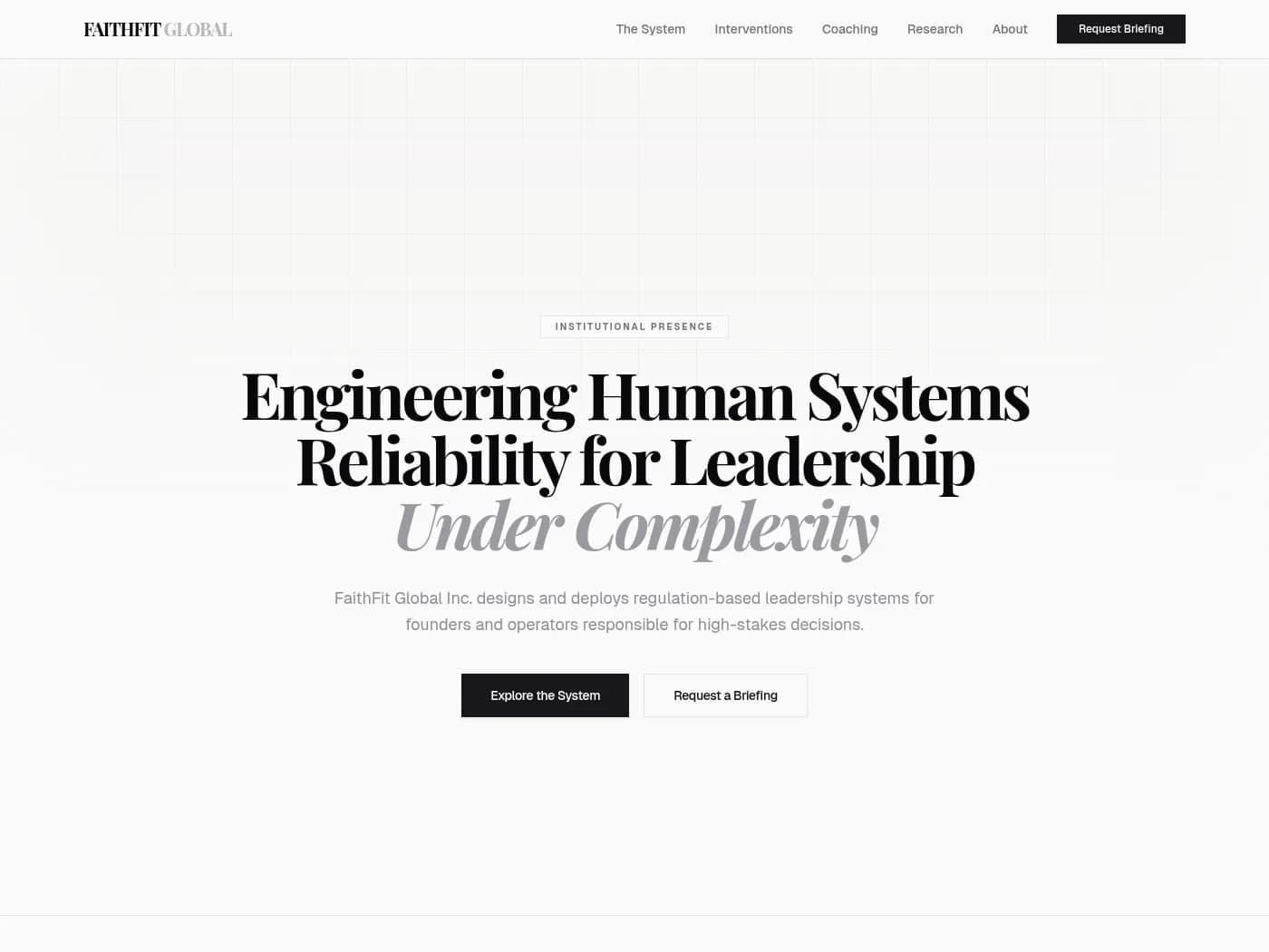 FaithFit Global Website