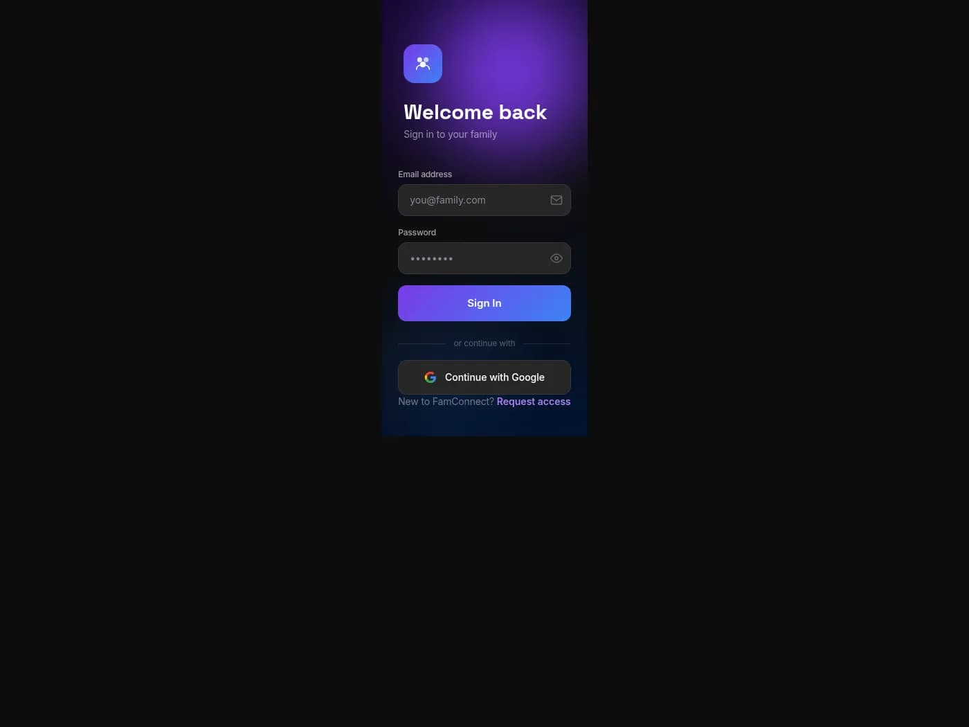 FamConnect Social Hub