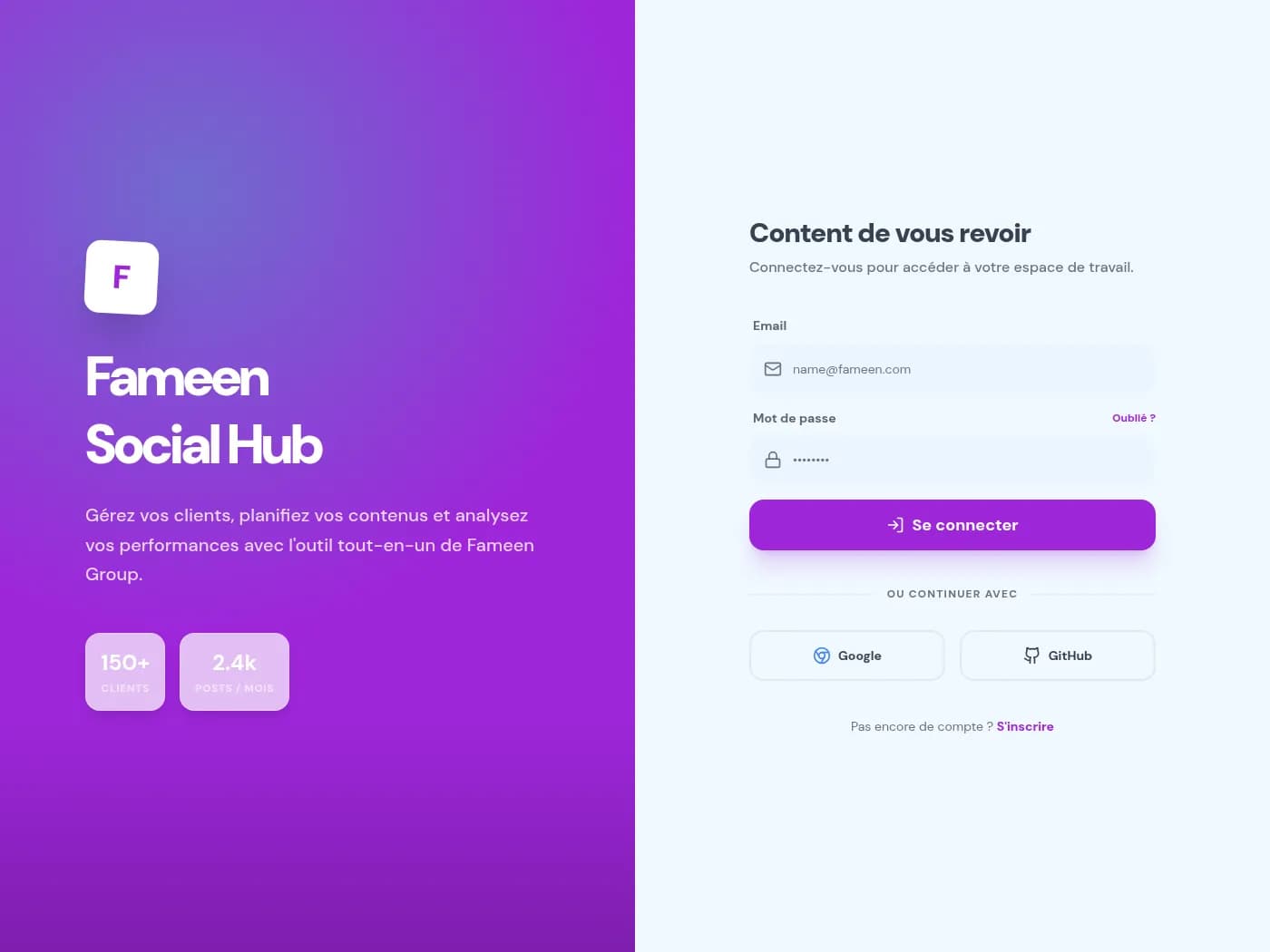 Fameen Social Hub