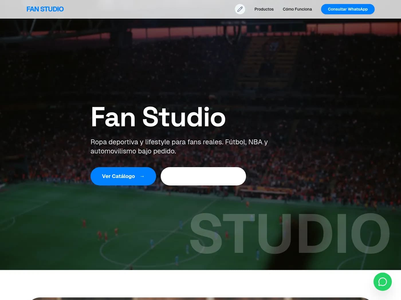 Fan Studio Landing