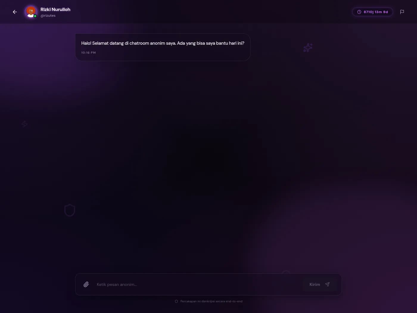 Fanonym Chat Room Redesign
