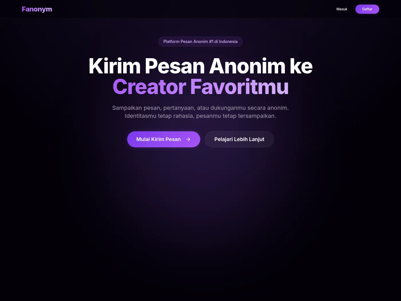 Fanonym Modern Dashboard