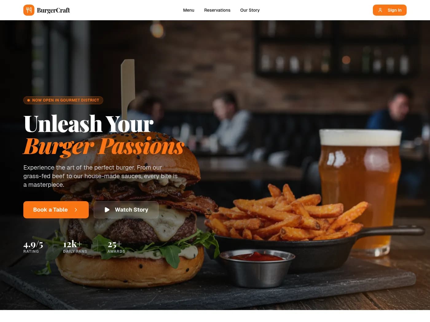 FastFood Booking Hub