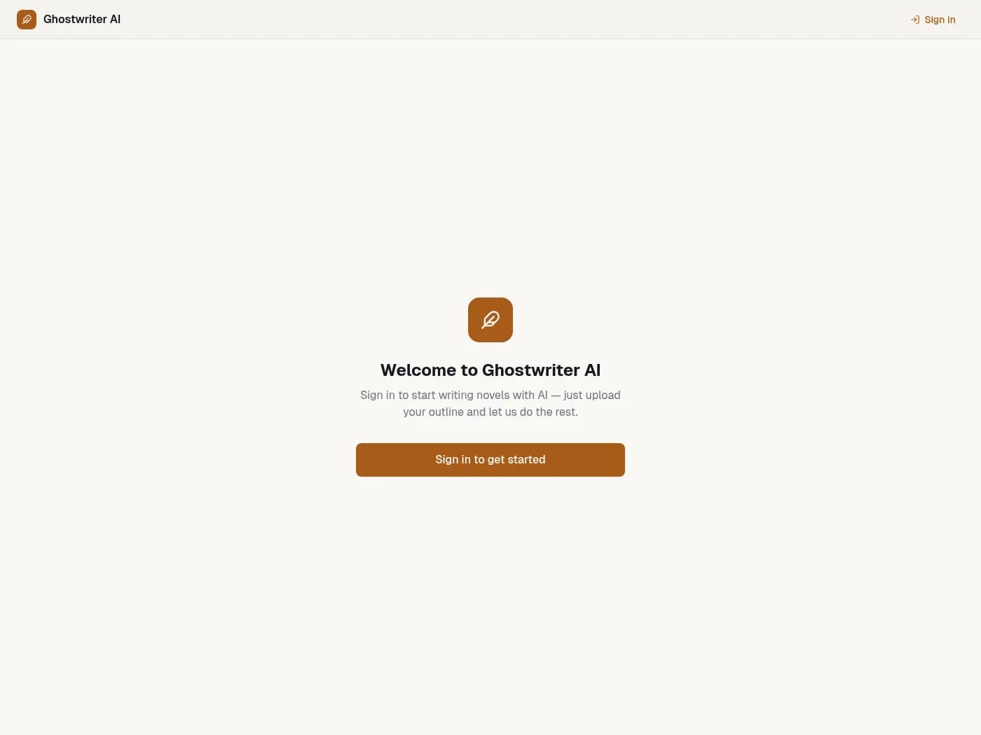 Fiction Ghostwriter AI