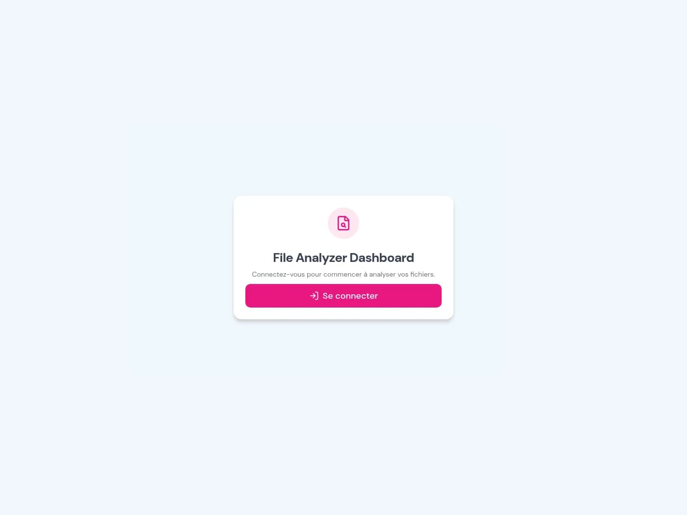 File Analyzer Dashboard