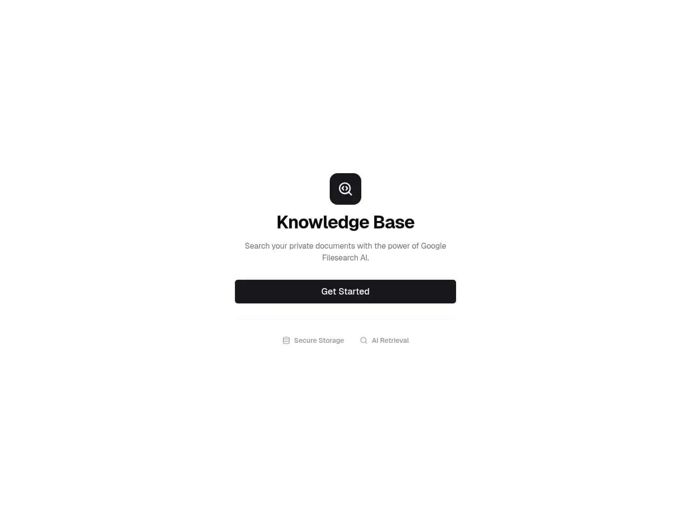 Google Filesearch Knowledge Base
