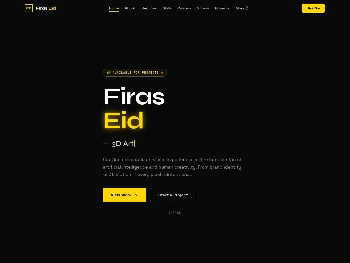Firas Eid 3D AI Portfolio