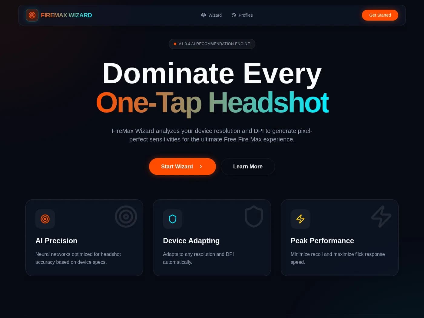 FireMax Sensitivity Wizard