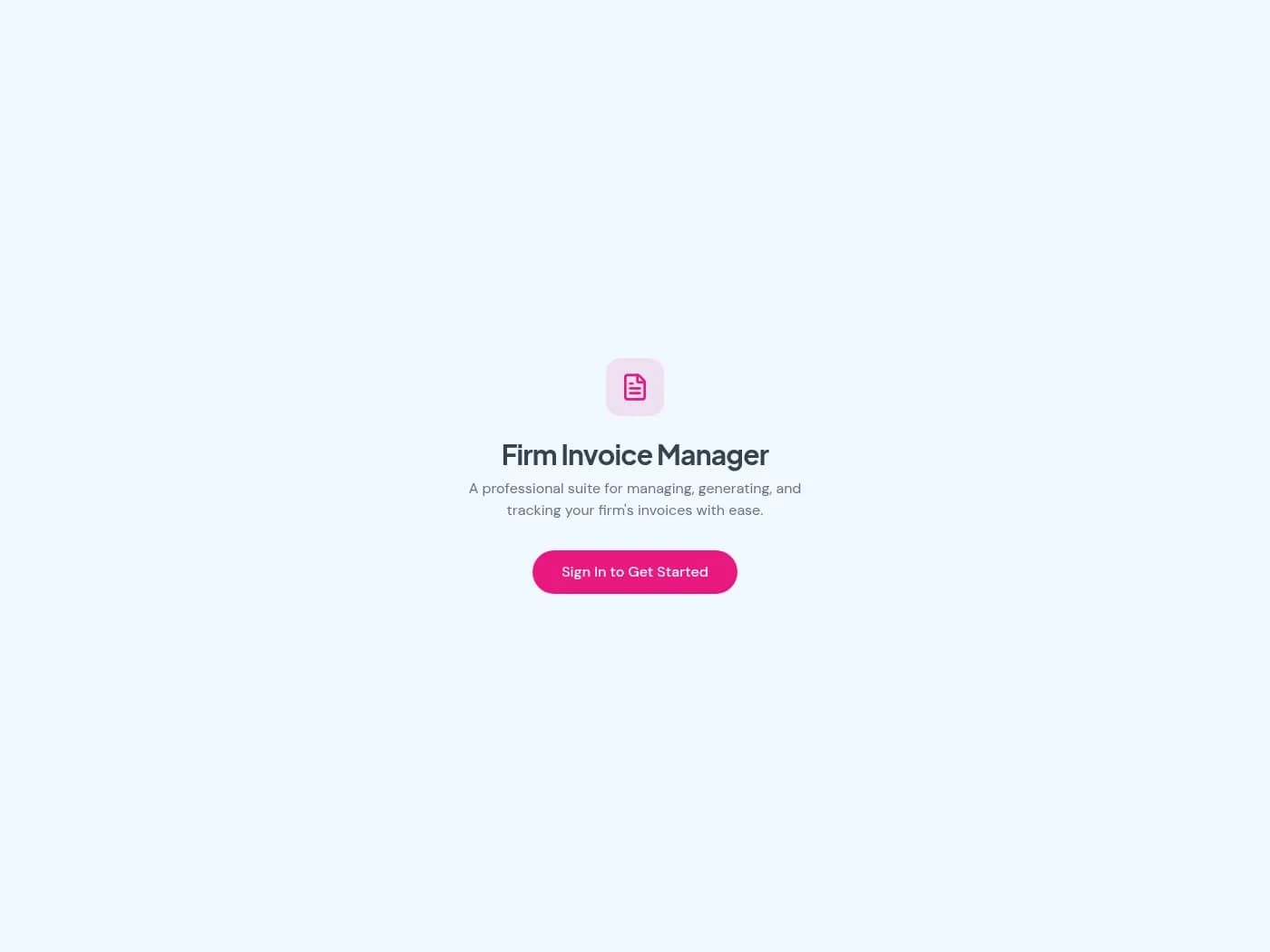 Firm Invoice Manager