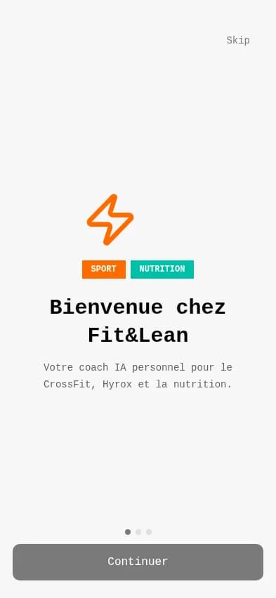 Fit&Lean Coach App