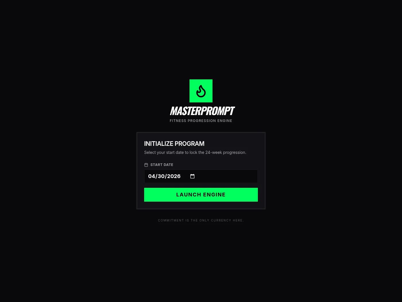 MasterPrompt Fitness Engine