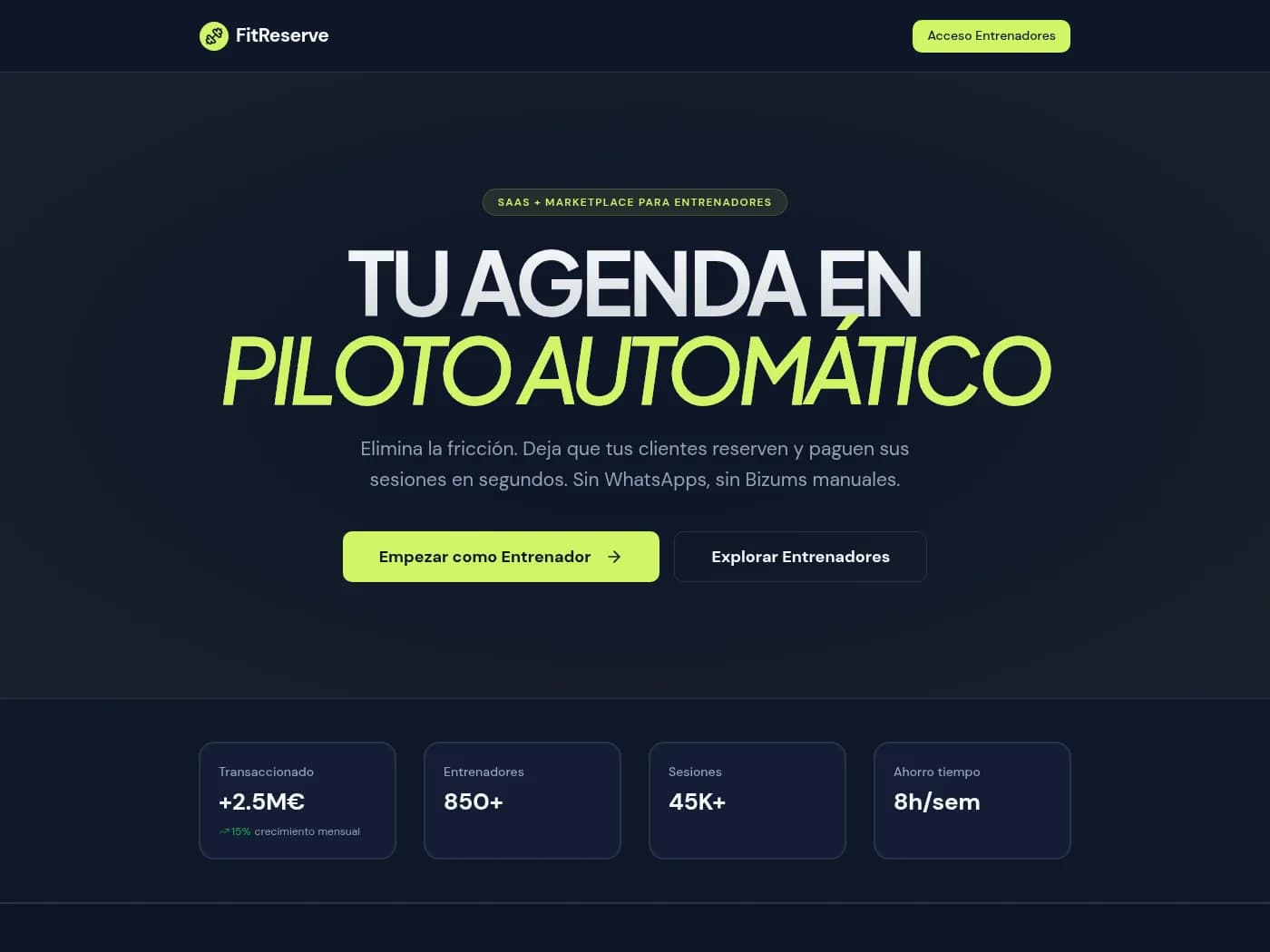 FitReserve Marketplace