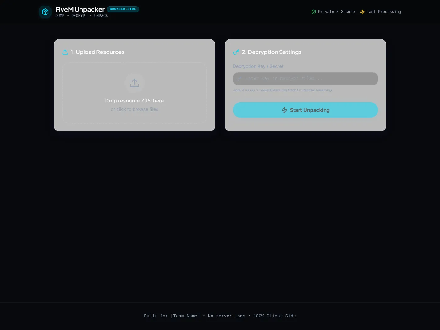 FiveM Resource Unpacker