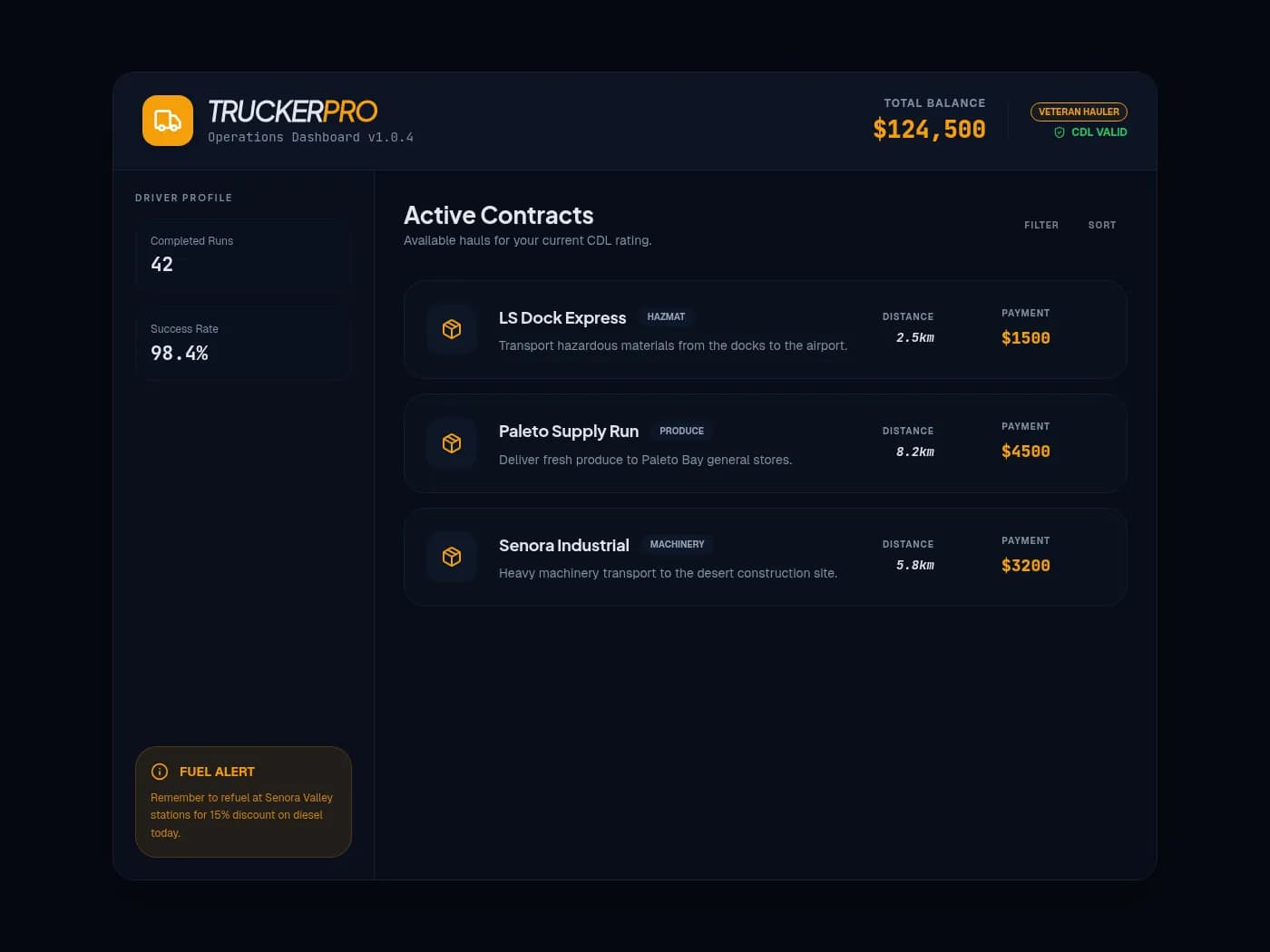 TruckerPro FiveM Script