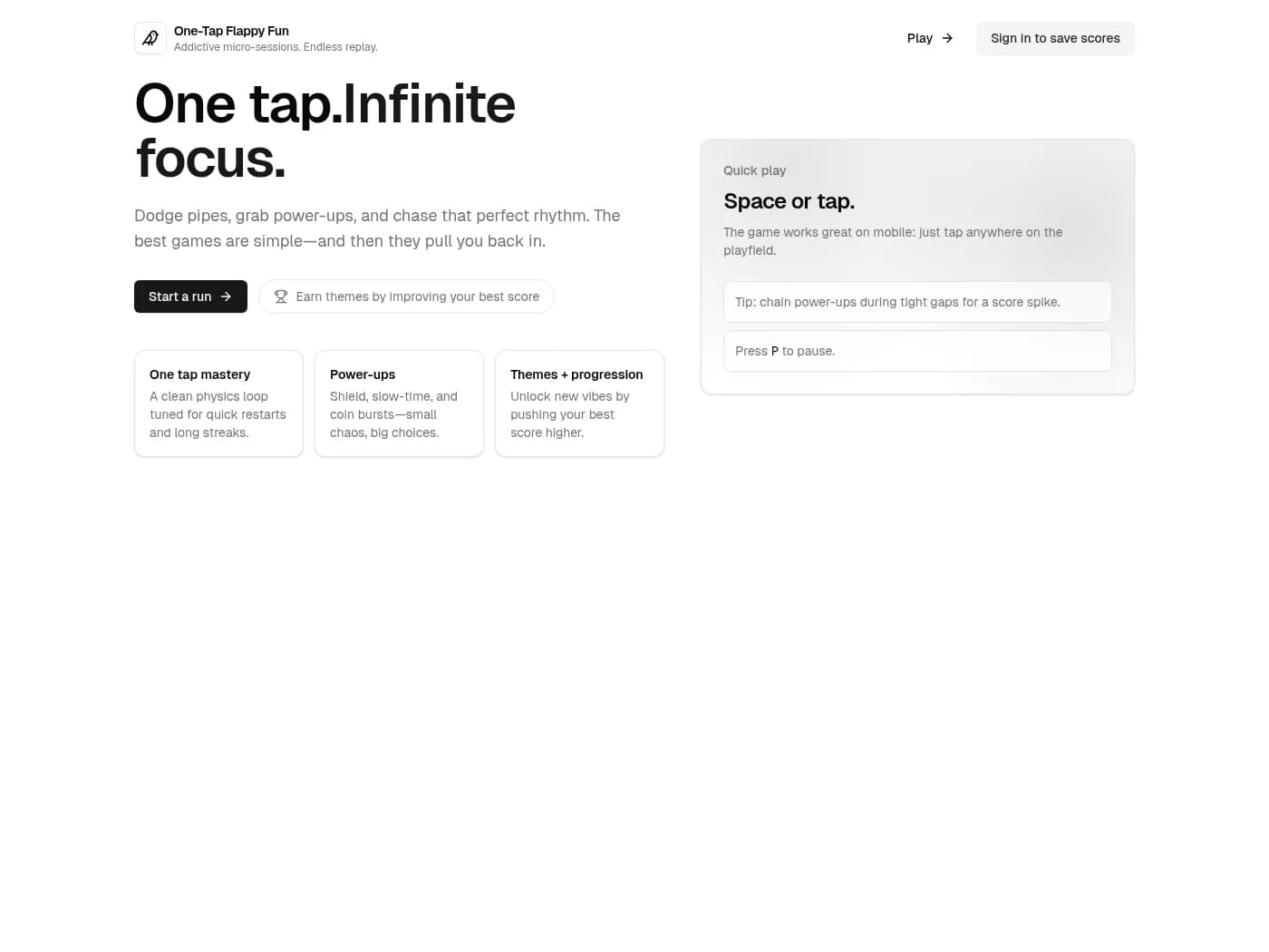 One-Tap Flappy Fun