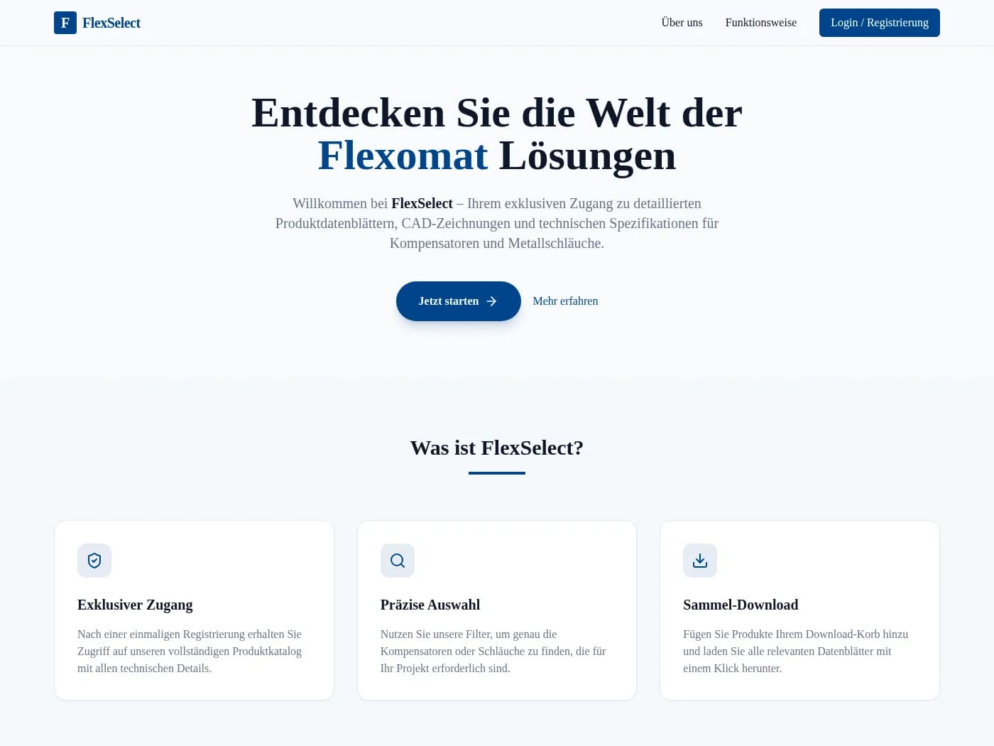 Flexperte Product Explorer