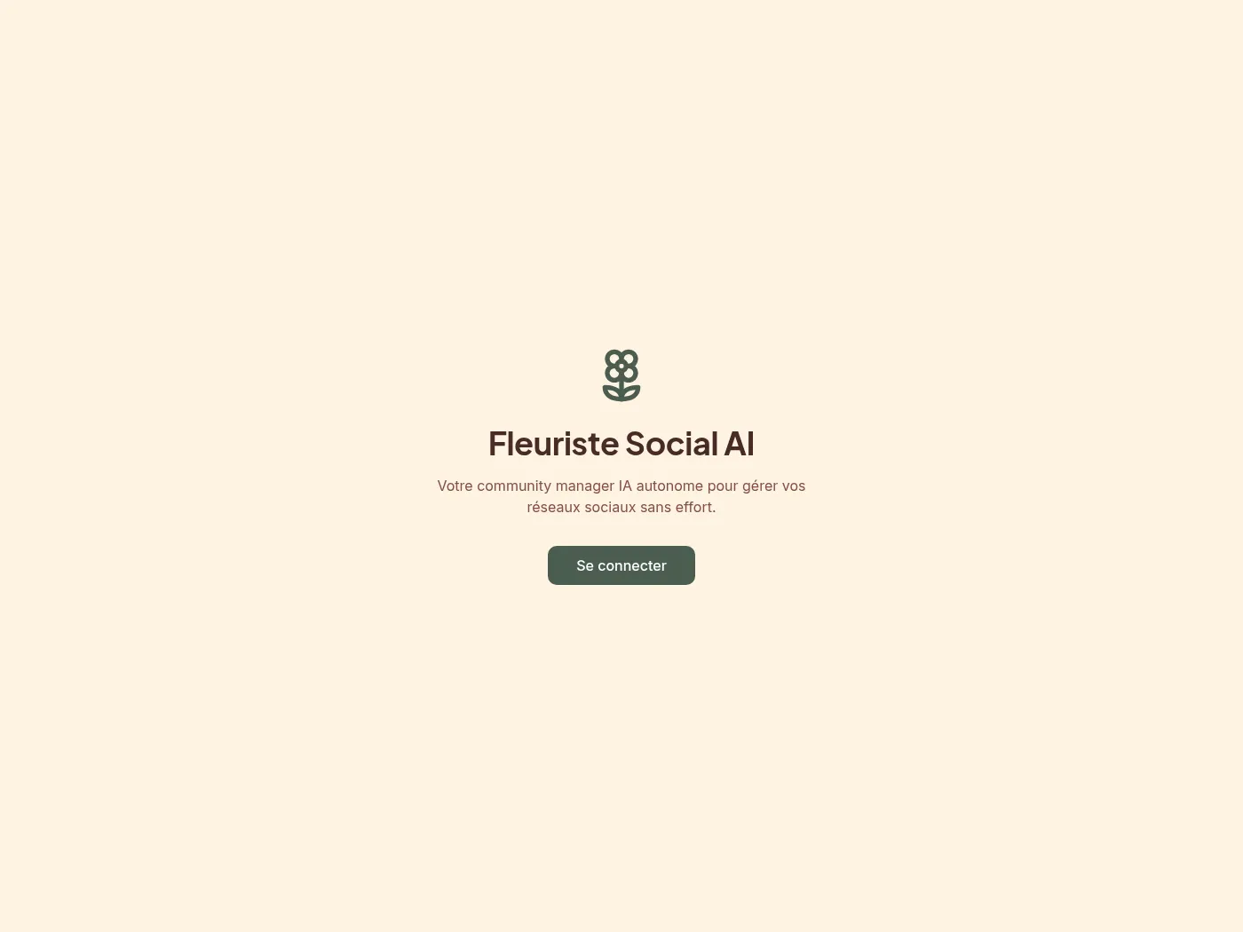 Fleuriste Social AI Agent