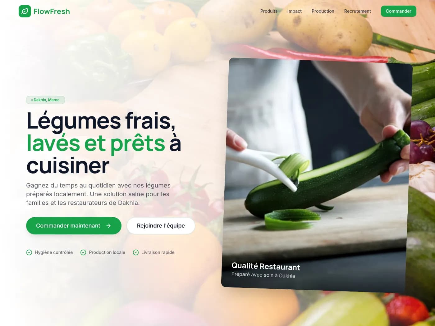 FlowFresh Investor Landing