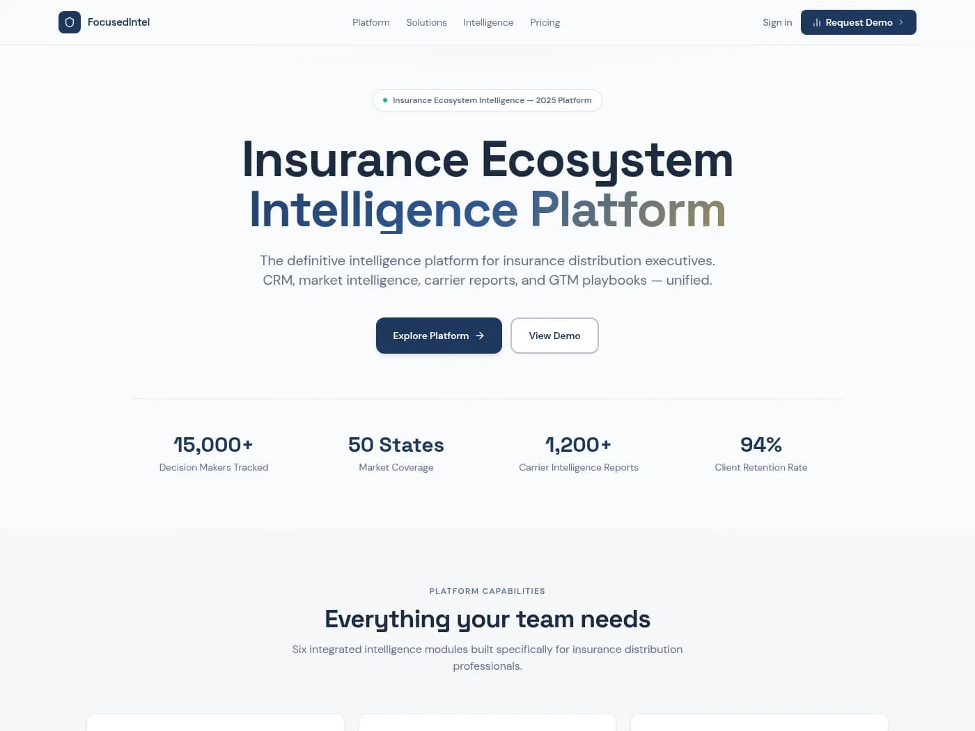 FocusedIntel Demo