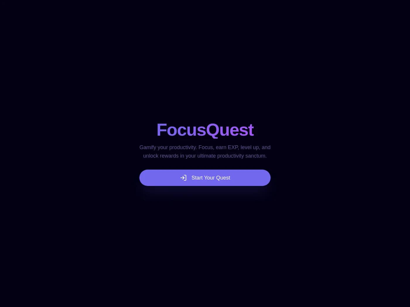 FocusQuest Productivity App