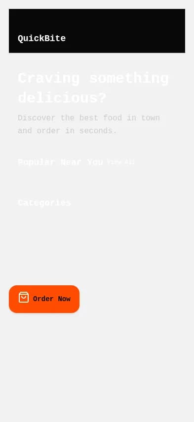 QuickBite Ordering App