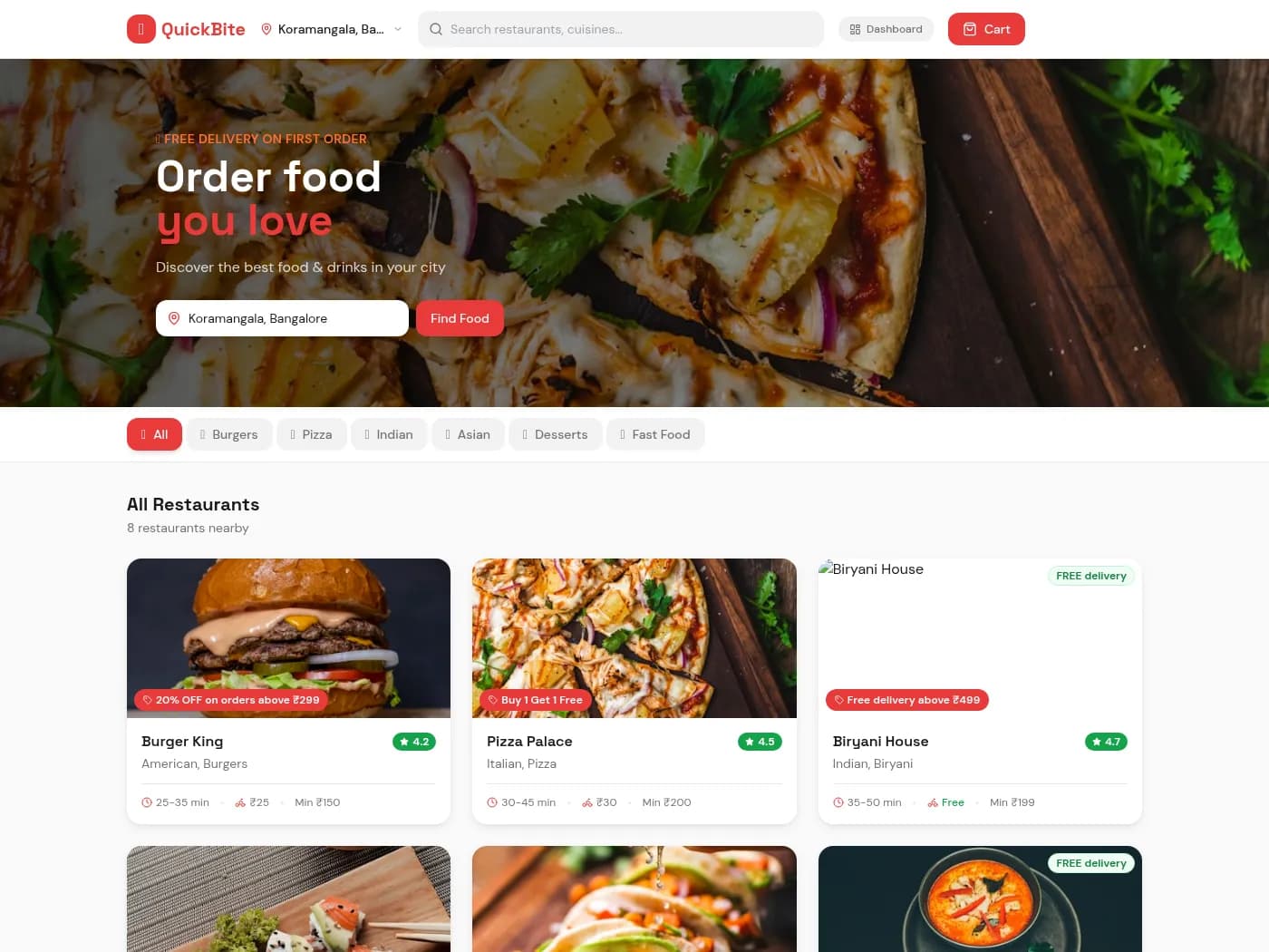 QuickBite Ordering System