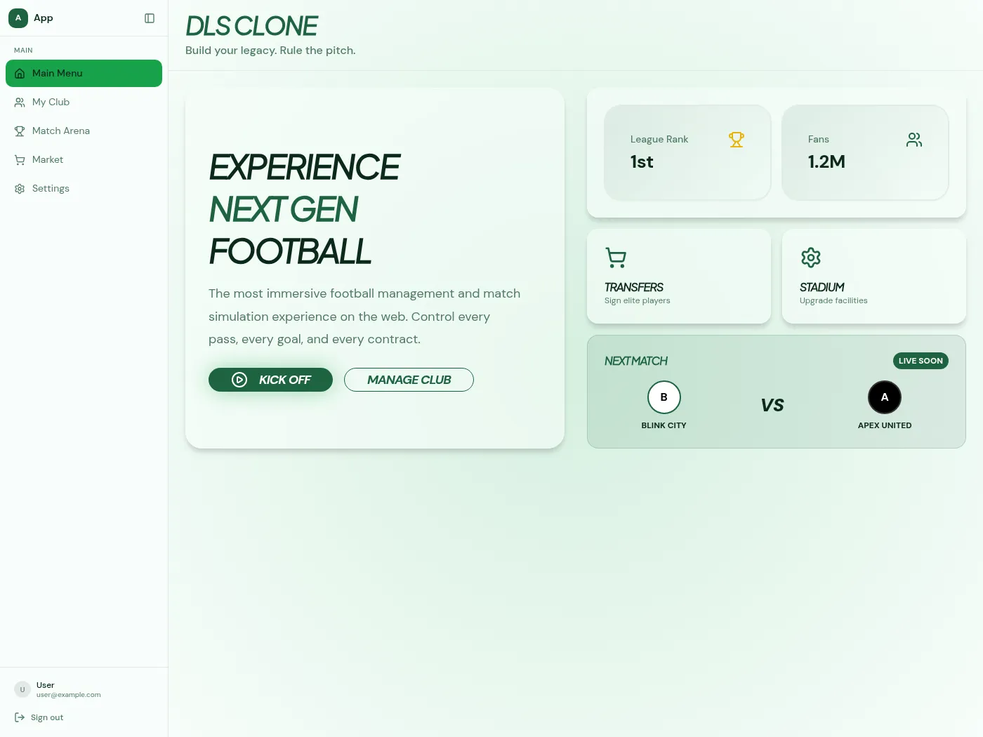 Dream League Soccer Clone