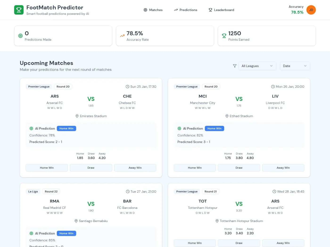 FootMatch Predictor
