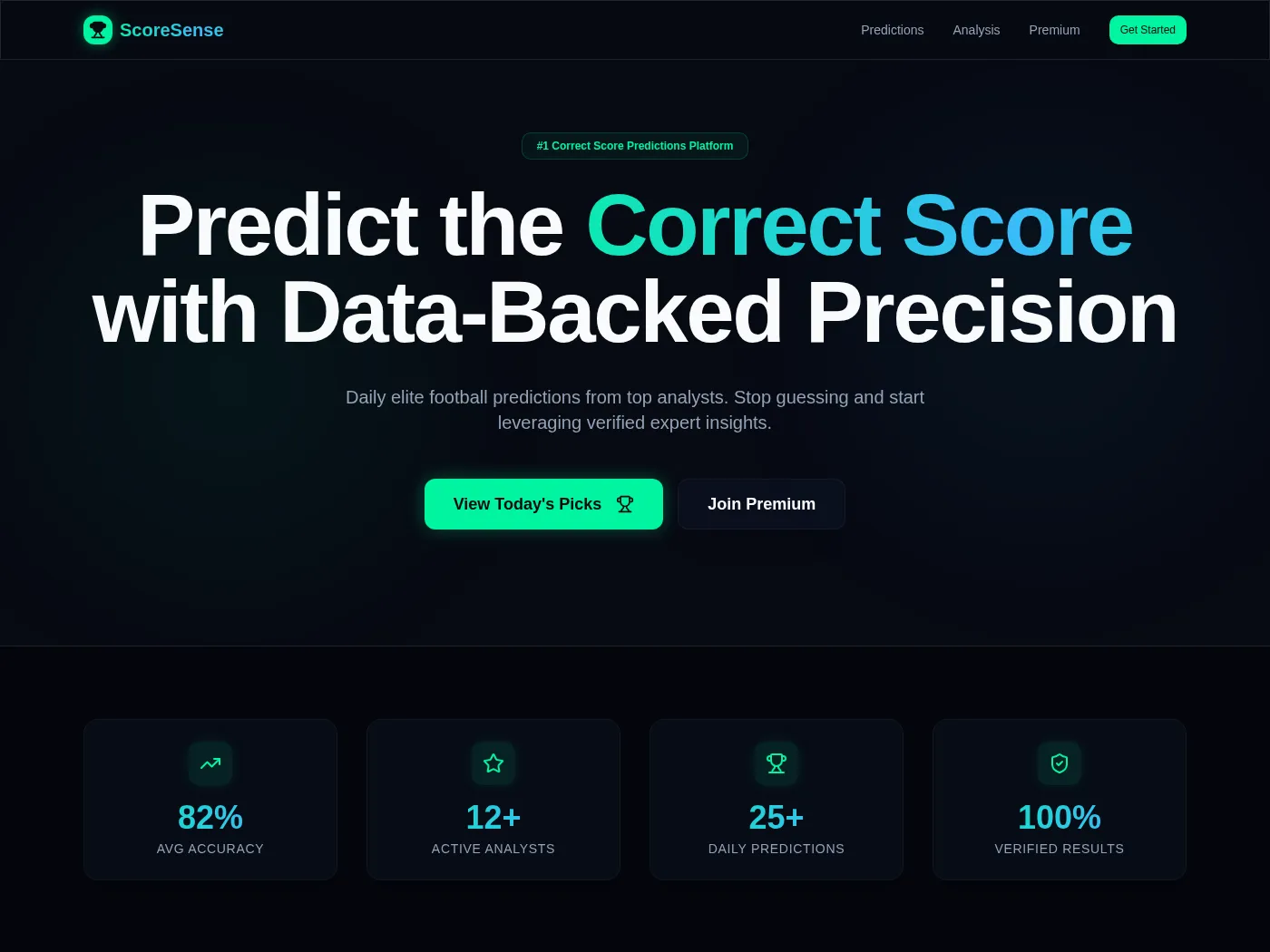 ScoreSense Football Predictor