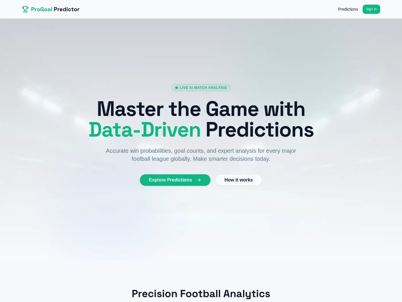 ProGoal Predictor