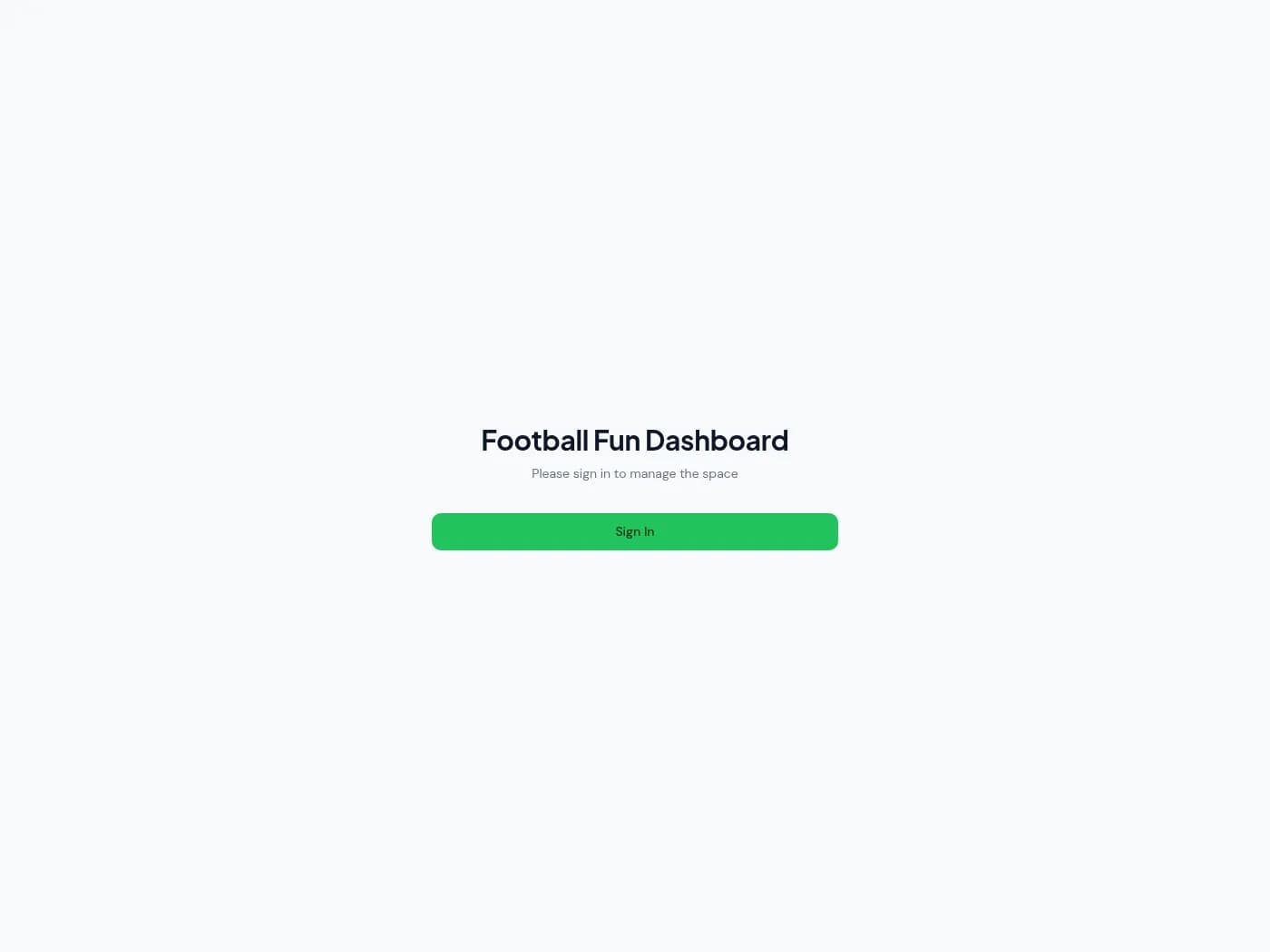 Football Fun Tracker