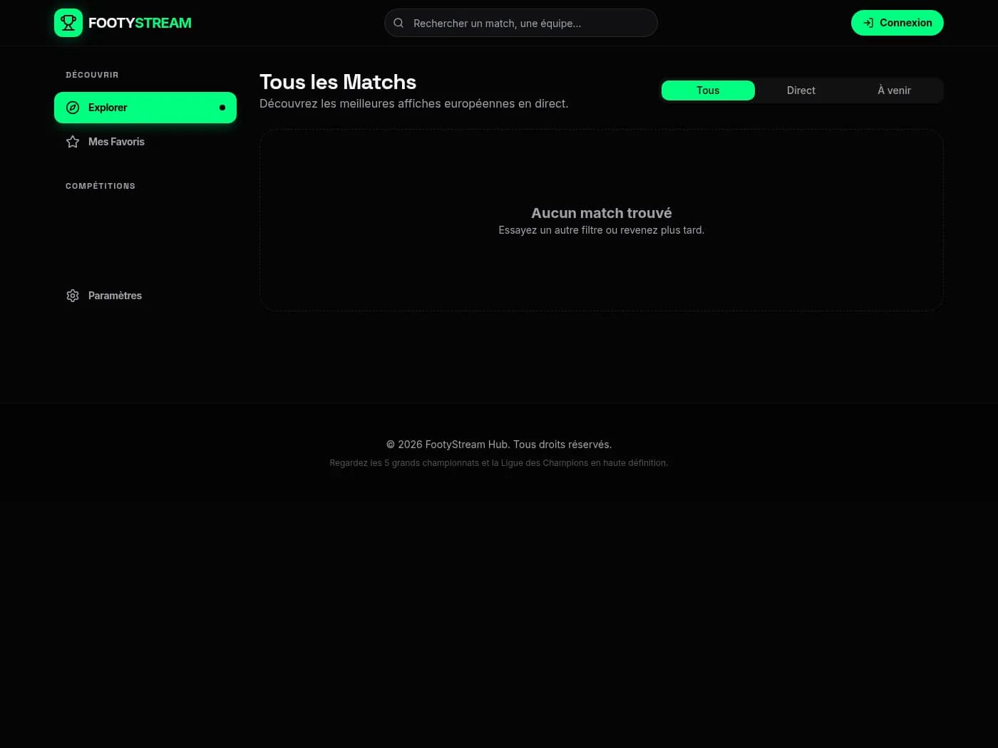 FootyStream Hub