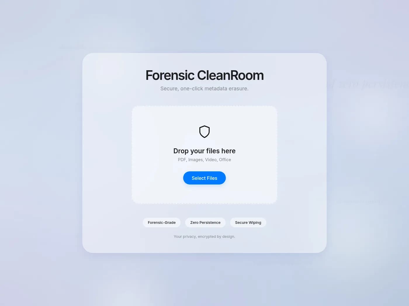 Forensic CleanRoom
