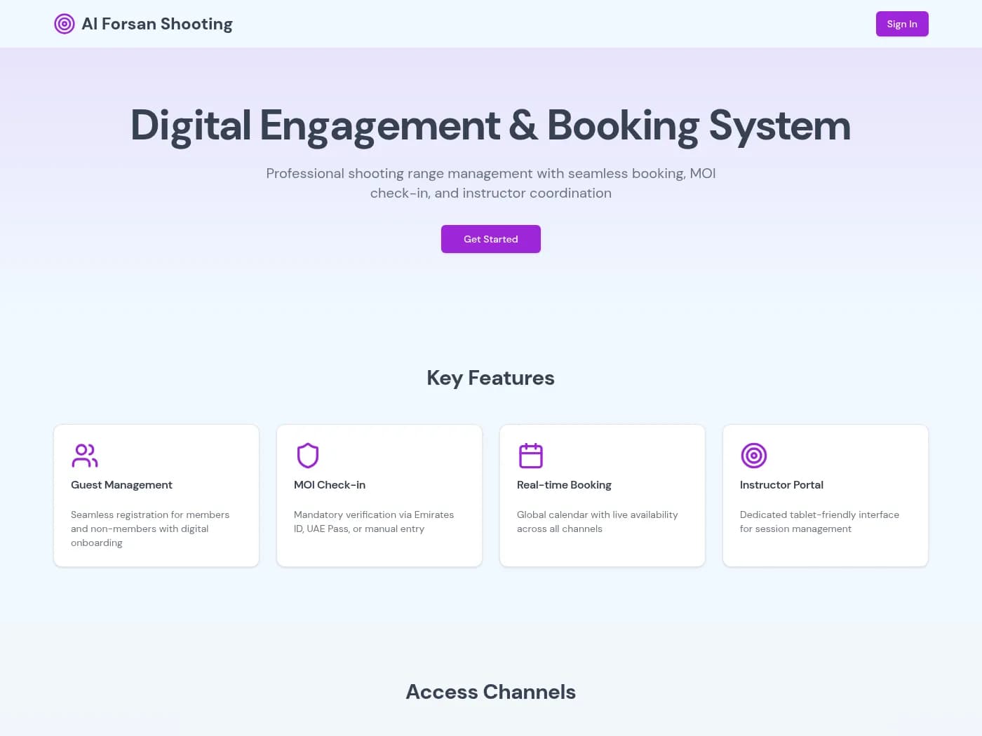 Forsan Engage & Book PoC