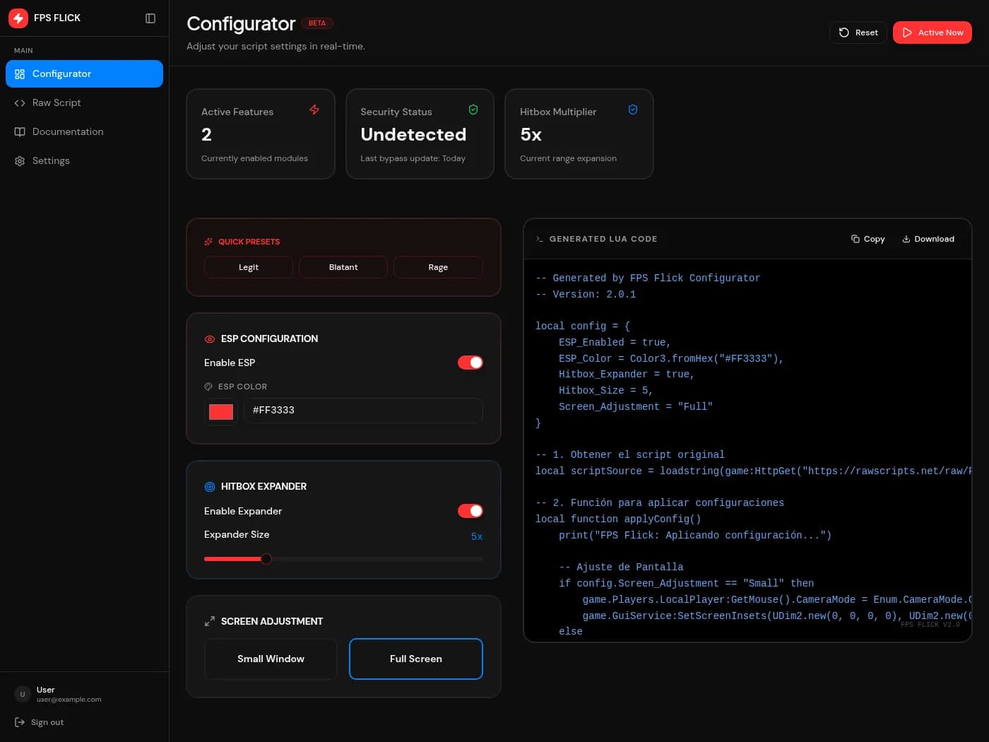 FPS Flick Configurator