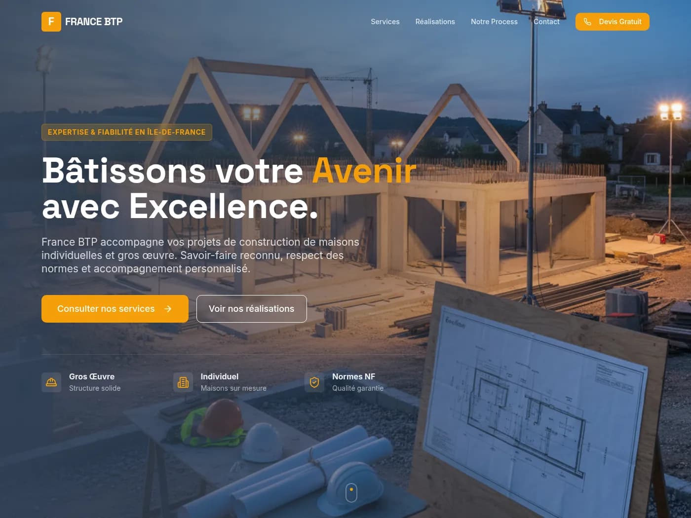 France BTP Commerce Site