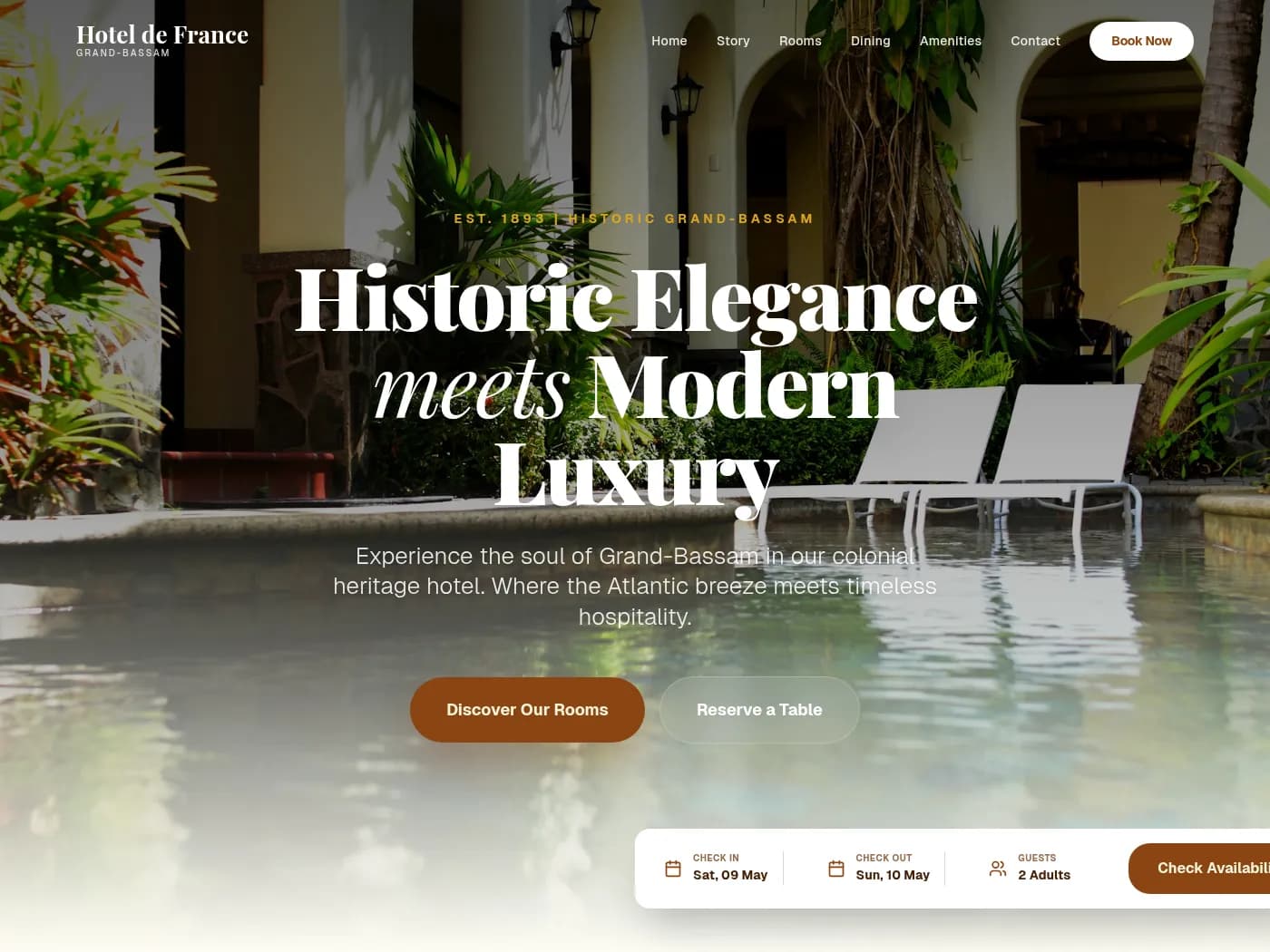 Hotel de France Website