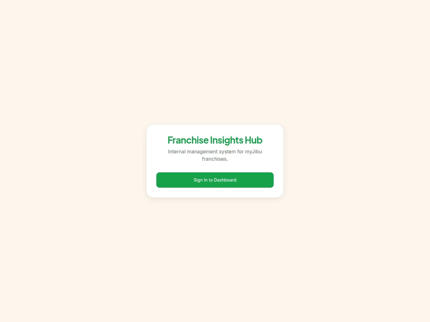 Franchise Insights Hub