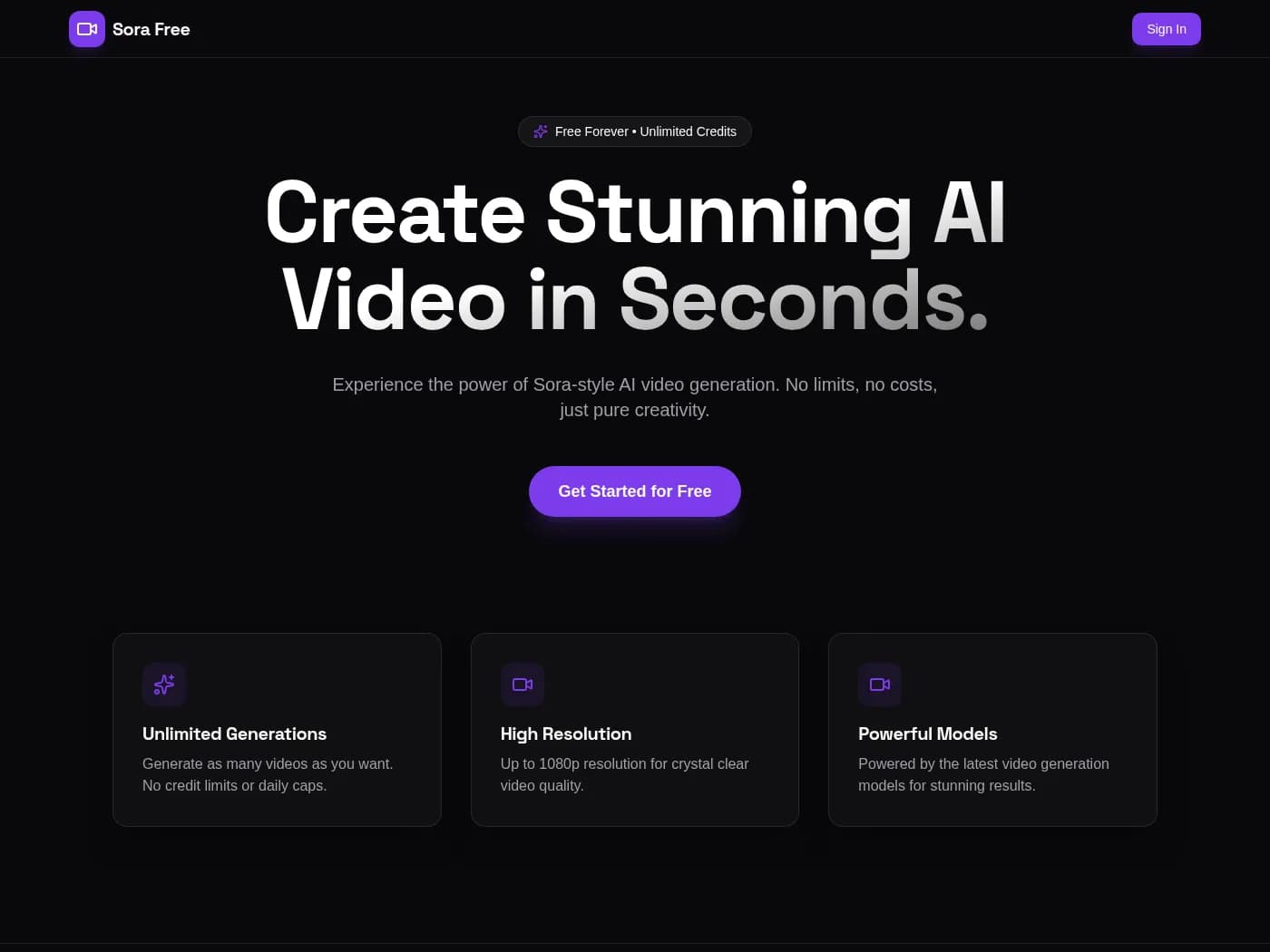 Free AI Video Generator