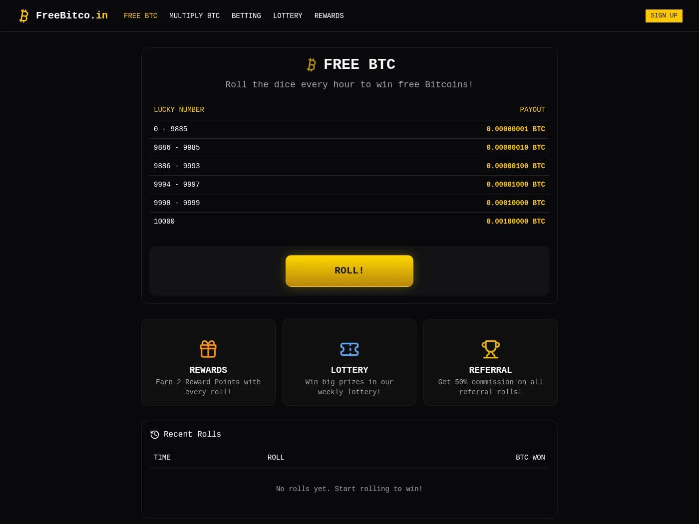 FreeBitco.in Clone