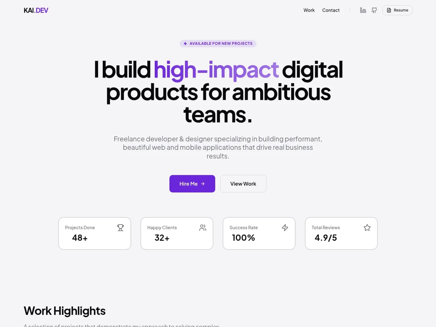 Freelance Portfolio Pro
