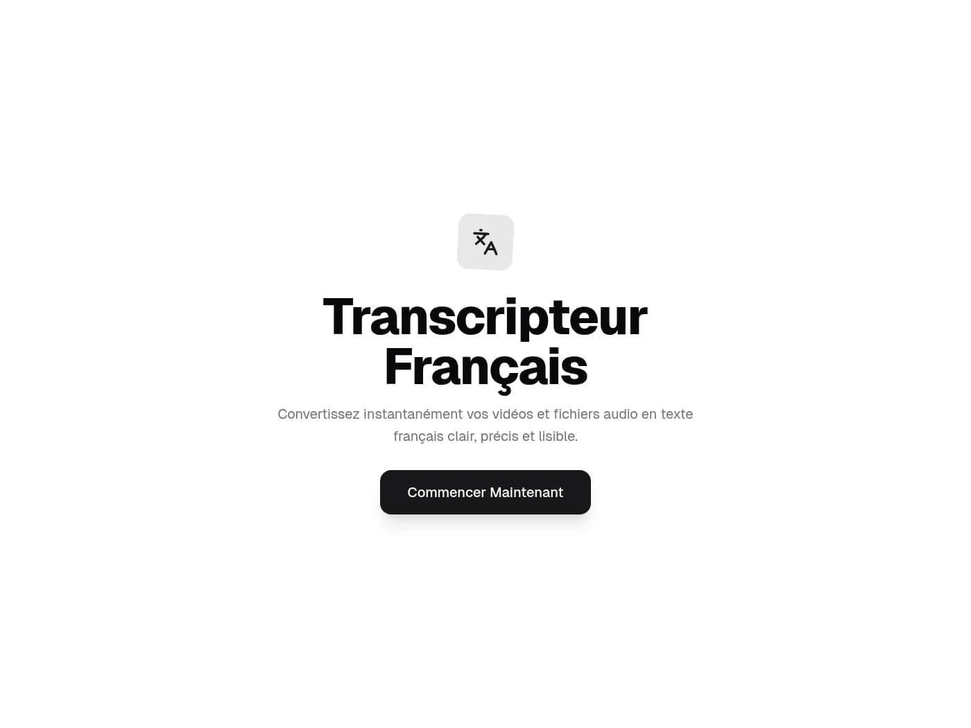 French Speech Transcriber